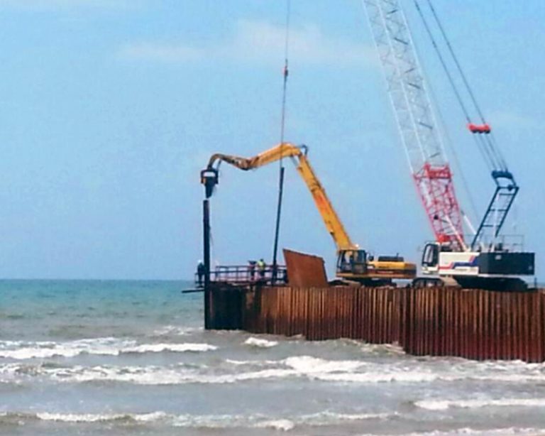 Installation of Steel Sheet Piling – TBT Piling (Sabah) Sdn Bhd