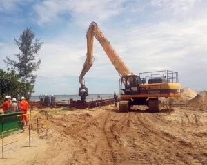 Installation of Steel Sheet Piling – TBT Piling (Sabah) Sdn Bhd